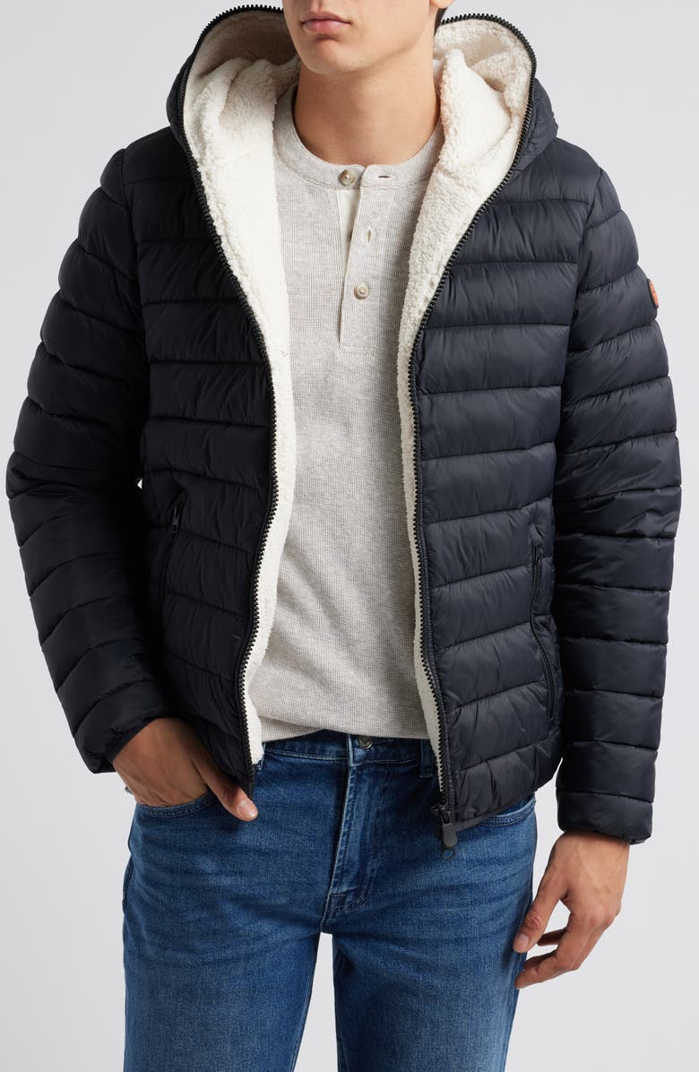 Save The Duck Morus Water Resistant Hooded Quilted Puffer Jacket ...