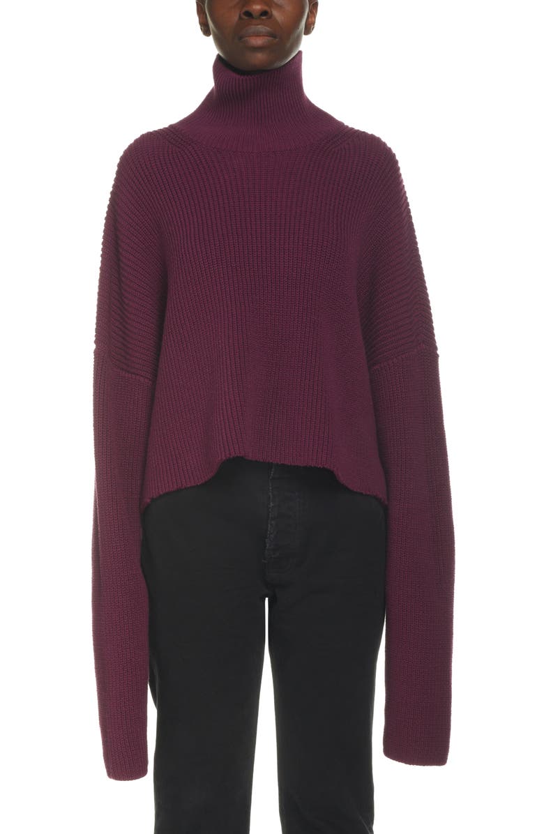 Balenciaga Crop Mock Neck Sweater | Nordstromrack