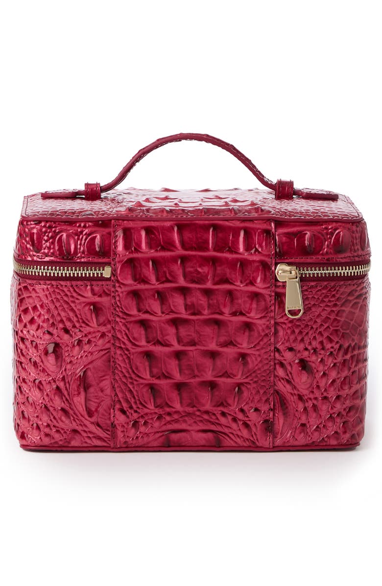 Brahmin Charmaine Croc Embossed Leather Train Case | Nordstrom