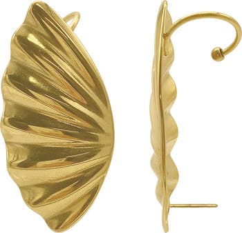 Adornia Water Resistant Scalloped Ear Cuffs | Nordstromrack