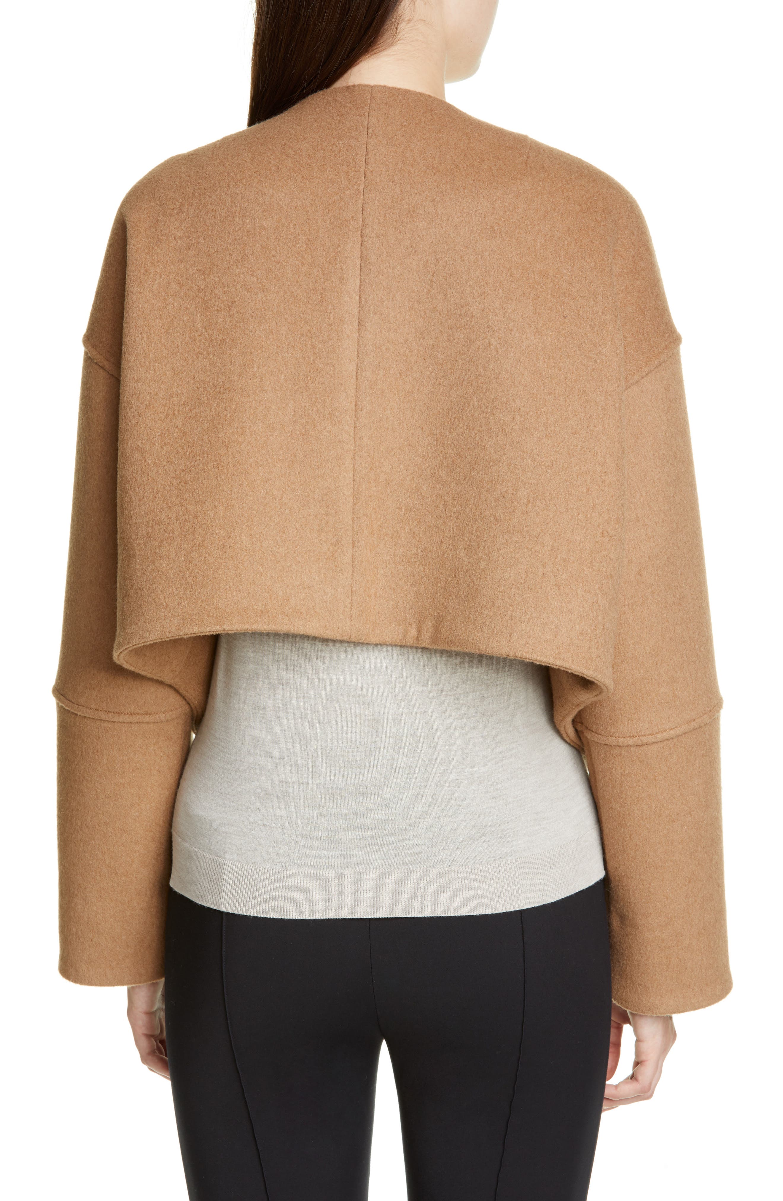 PARTOW Marlow Cashmere & Camel's Hair Crop Jacket | Nordstrom