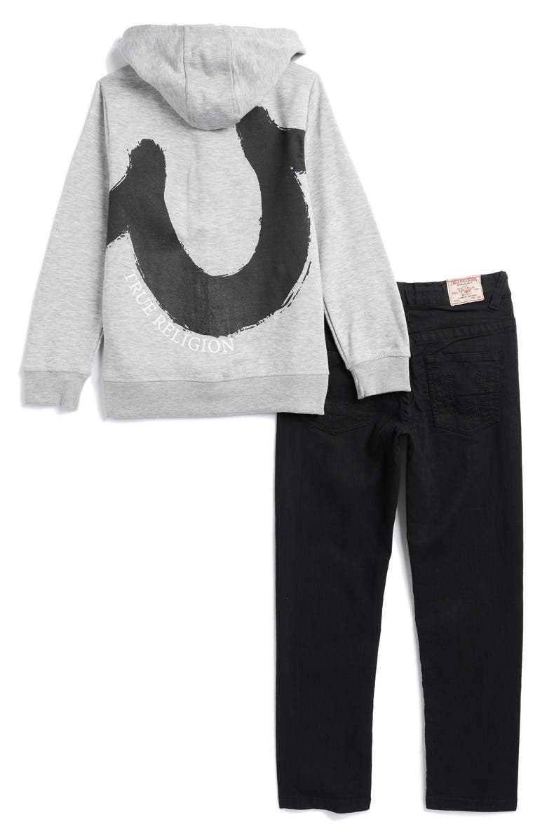 True Religion Brand Jeans Kids' Logo T-Shirt, Zip Hoodie & Jeans Set ...