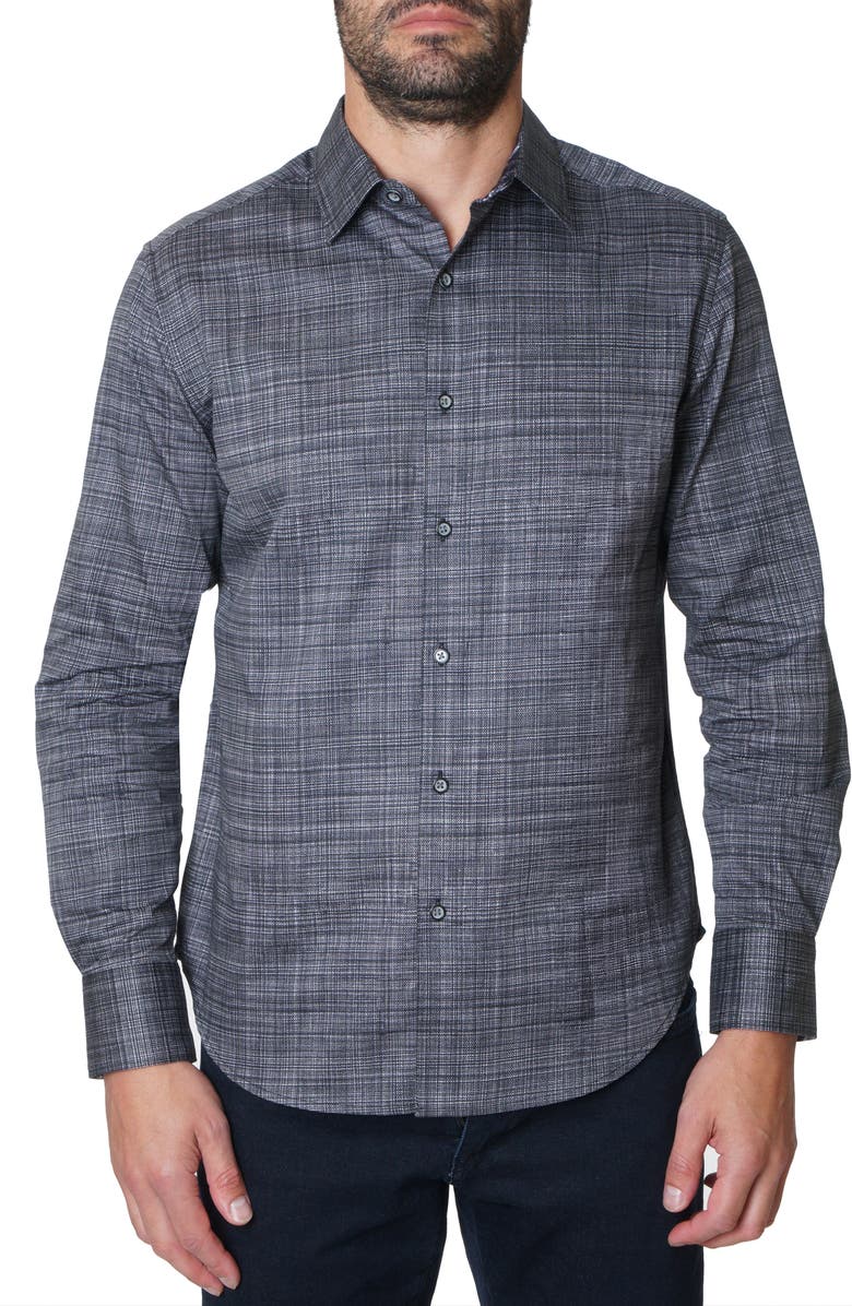 Robert Graham Etched Print Cotton Button-Up Shirt | Nordstromrack