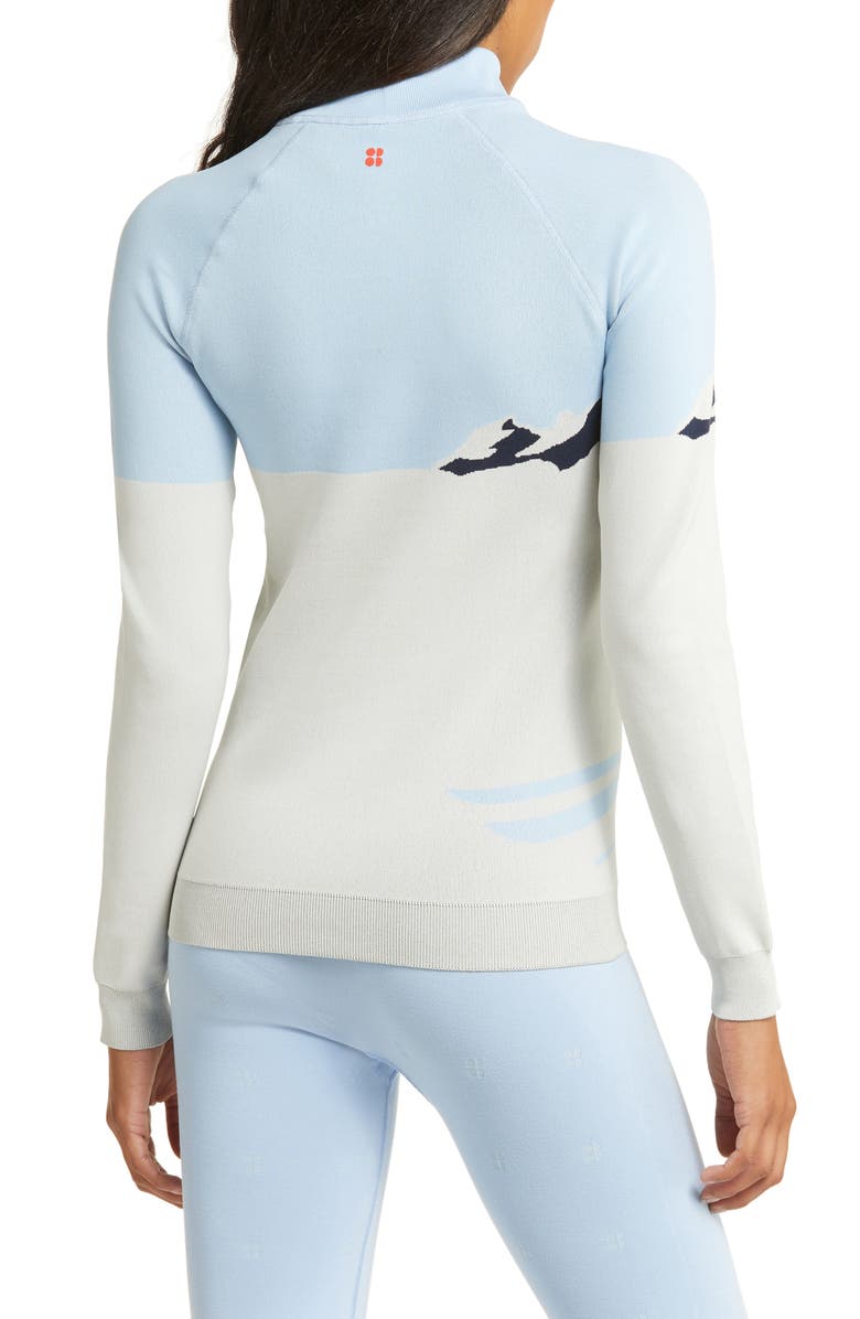 Sweaty Betty Ski Mock Neck Quarter Zip Pullover Sweater | Nordstromrack