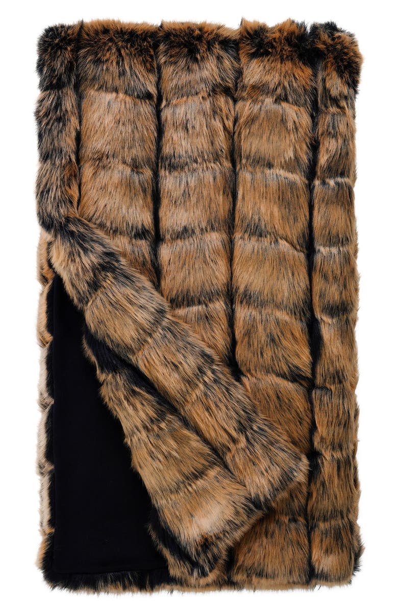 DONNA SALYERS FABULOUS FURS Limited Edition Canadian Fox Faux Fur Throw ...
