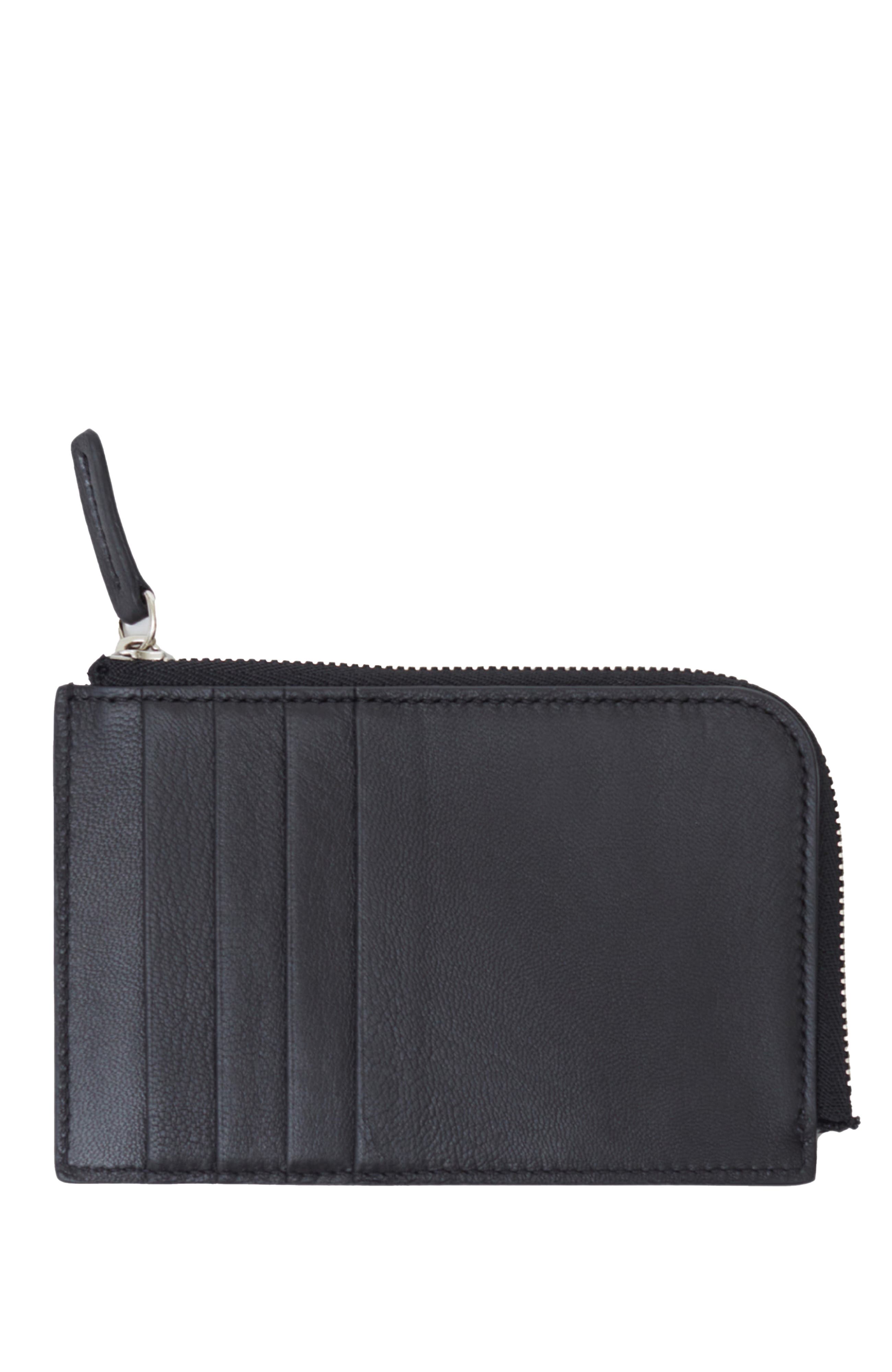 HYER GOODS Upcycled Italian Leather Zip-Around Card Wallet | Nordstrom