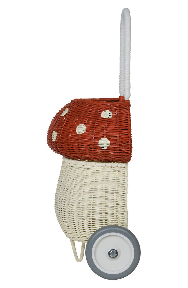 Olli Ella Wheeled Rattan Mushroom Luggy | Nordstromrack