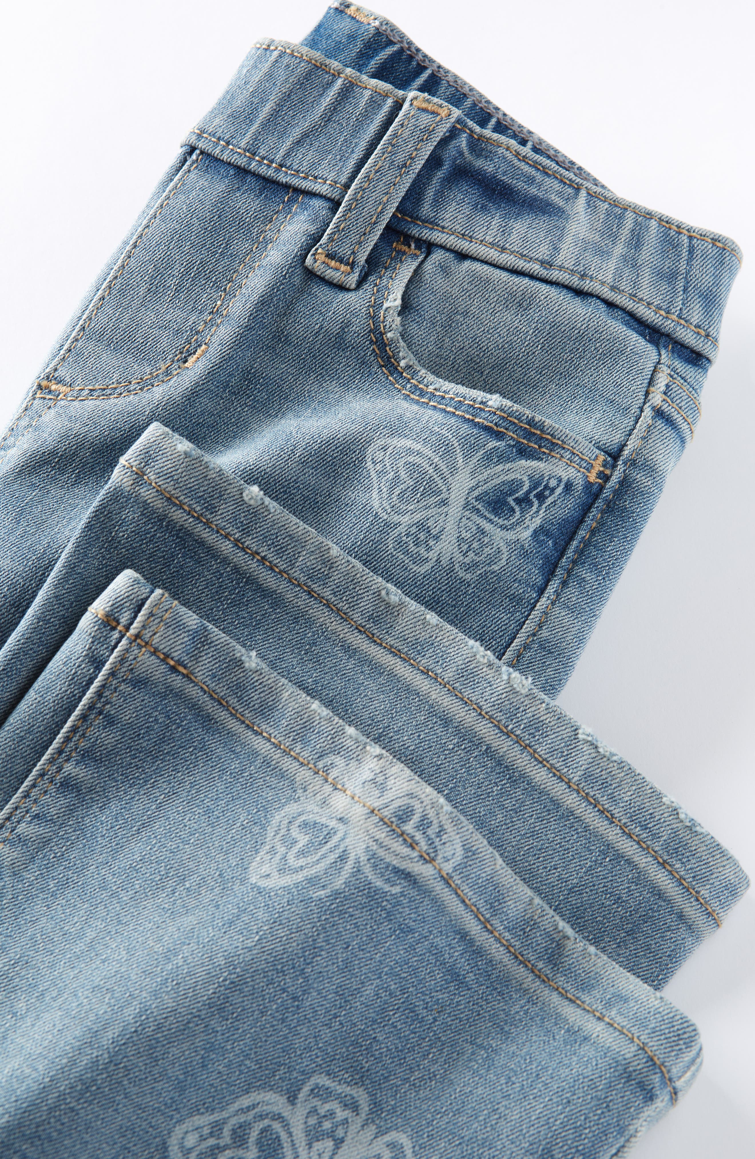 Tucker + Tate Kids' Distressed Pull On Stretch Flare Leg Jeans | Nordstrom