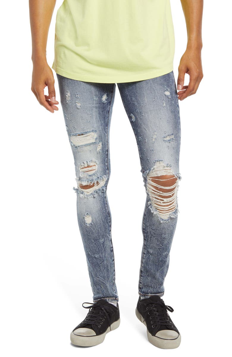 Cult of Individuality Punk Super Skinny Ripped Stretch Jeans ...