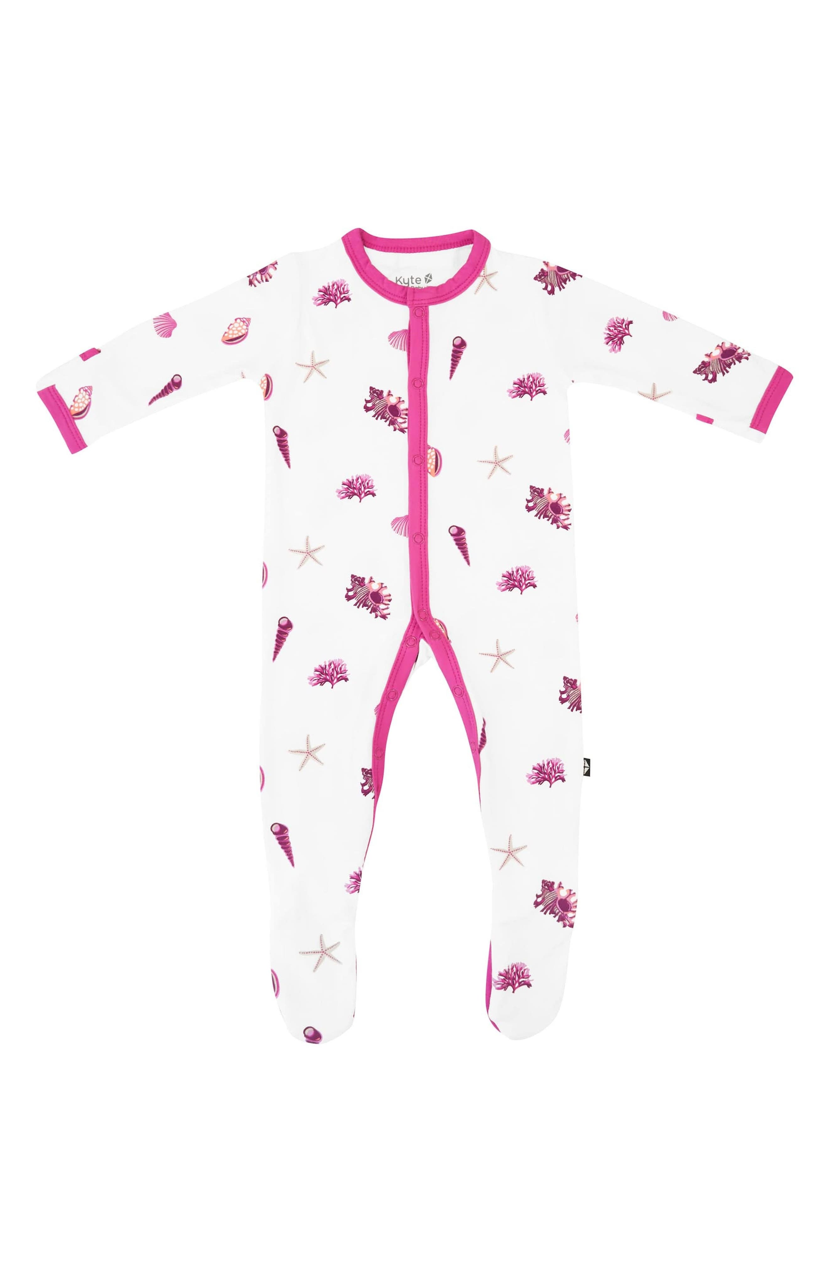 Kyte BABY Raspberry Shell Snap Up Footie | Nordstromrack