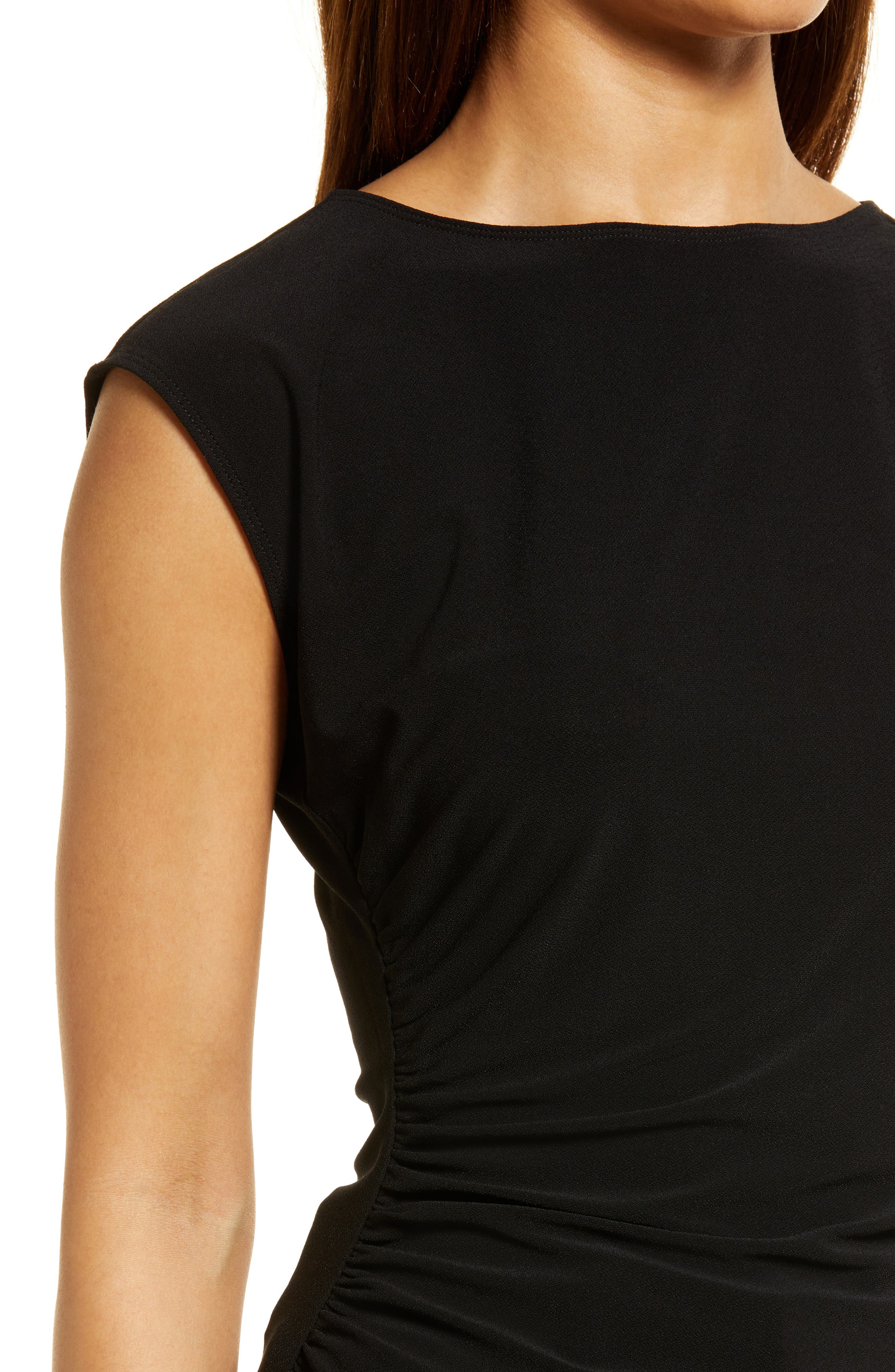 Halogen® Asymmetric Shirred Sleeveless Top | Nordstromrack