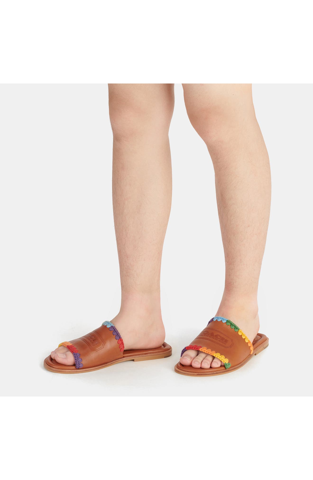 COACH Pride Logo Slide Sandal (Men) | Nordstrom