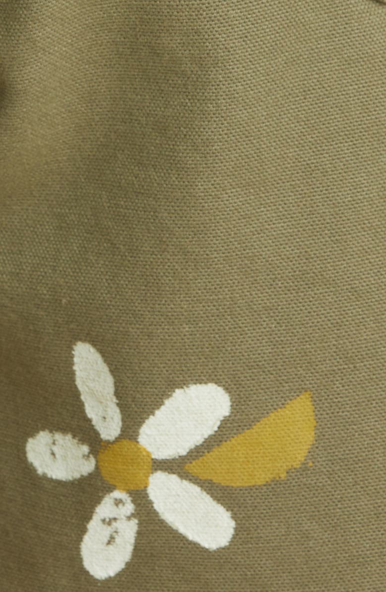 THE GREAT. The Army Flower Stamp Cotton Shorts | Nordstromrack