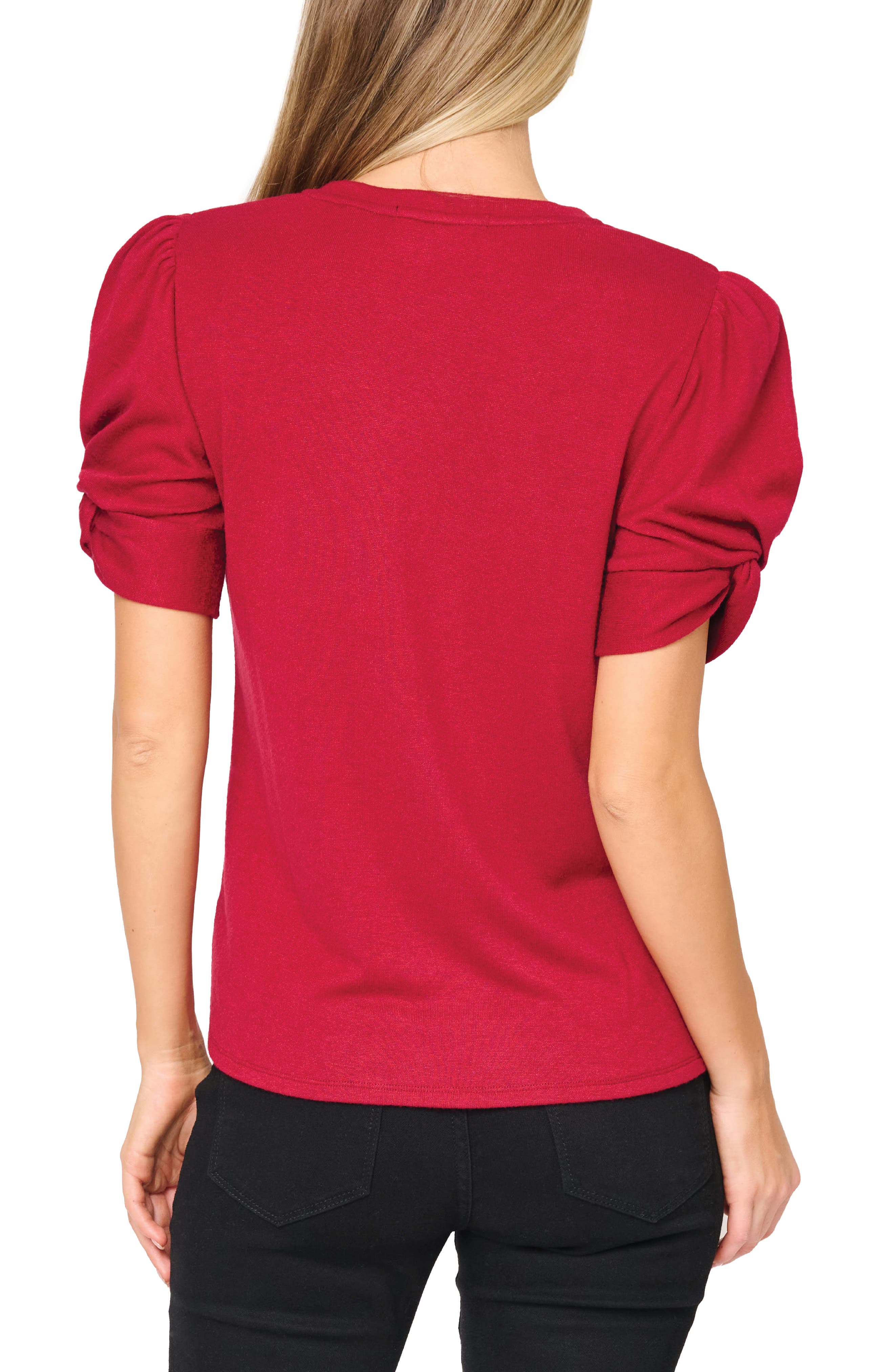 Twist Puff Sleeve Luxe T-Shirt (Women) | Nordstromrack