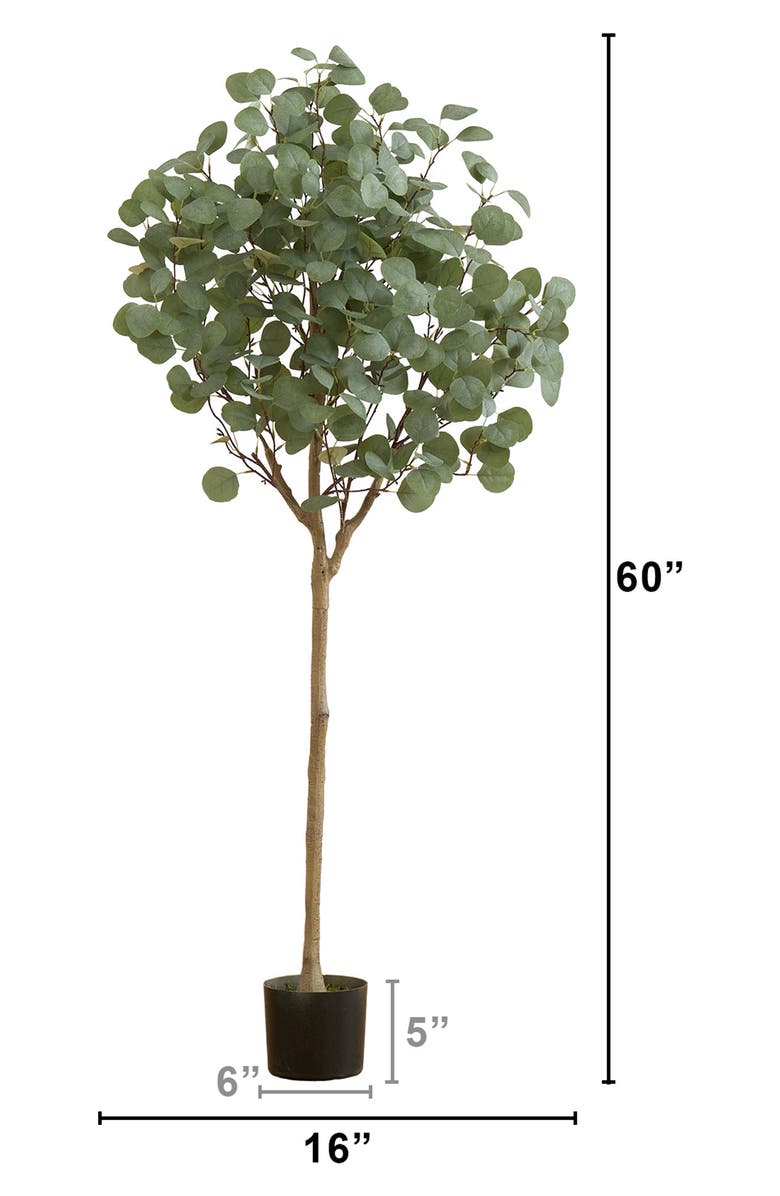NEARLY NATURAL 5 ft. Eucalyptus Tree Artificial Plant | Nordstromrack