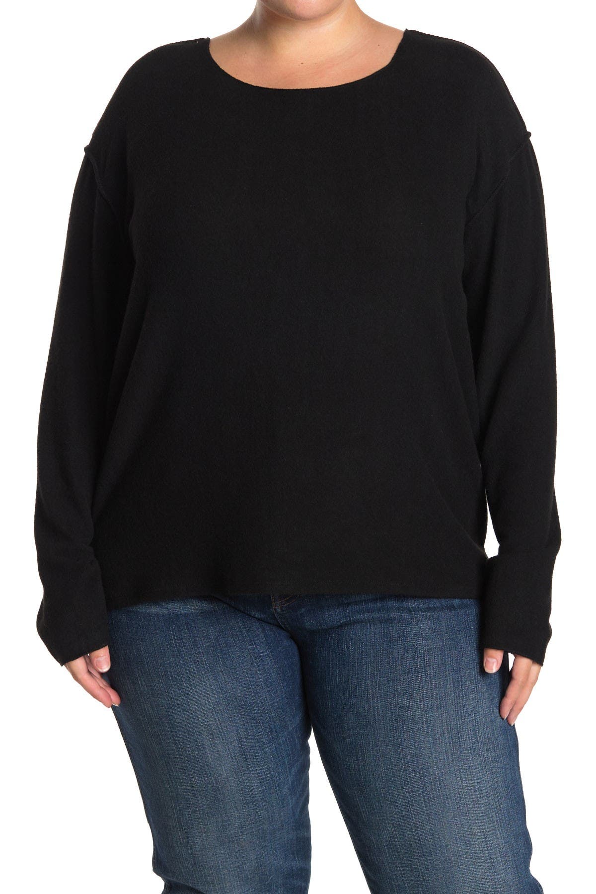 Sweet Romeo Exposed Seam Crew Neck Sweater | Nordstromrack