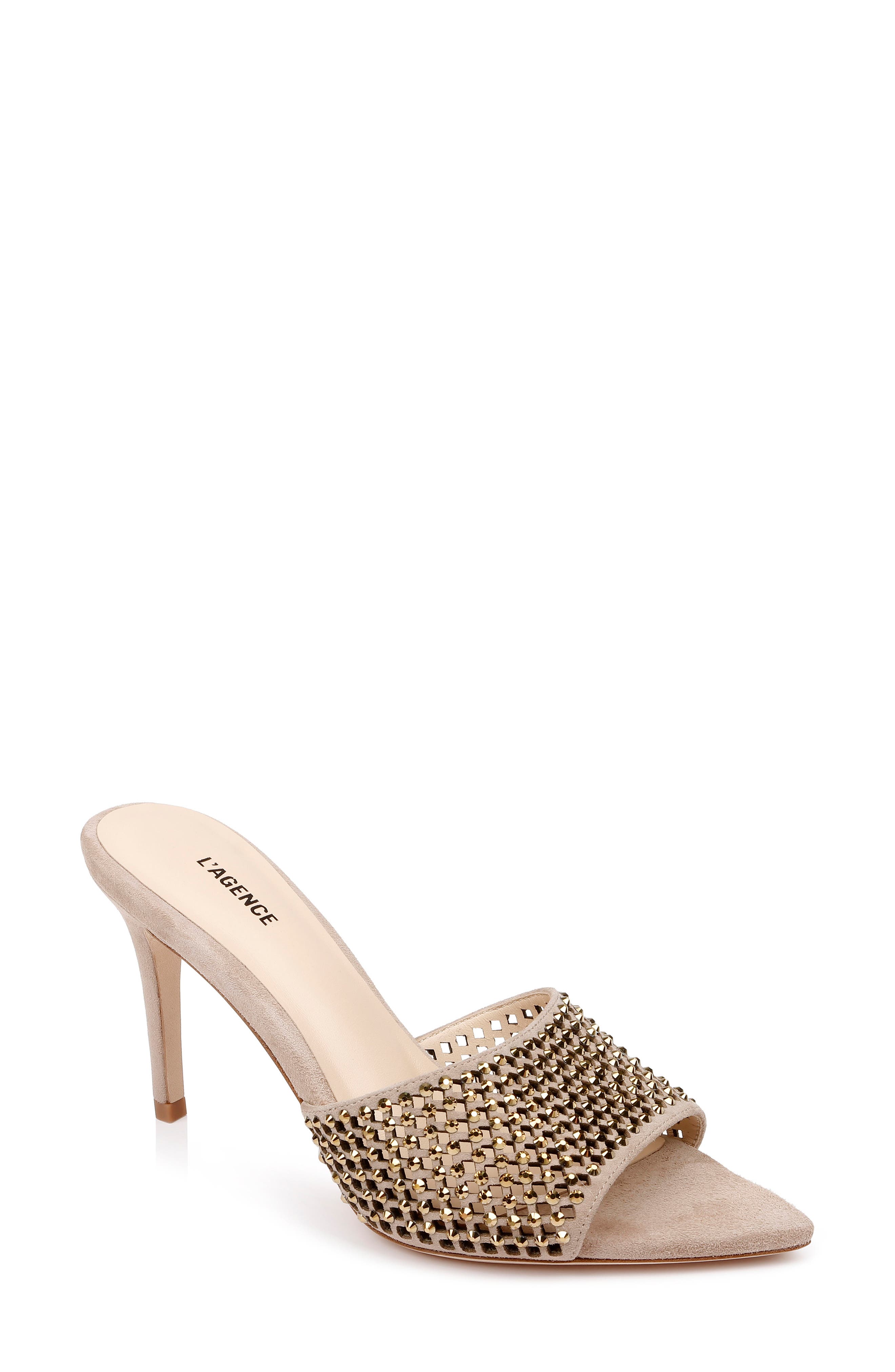 L'AGENCE Narcise Rhinestone Sandal (Women) | Nordstromrack