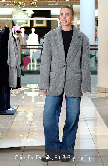 Topshop One-Button Blazer Coat | Nordstromrack