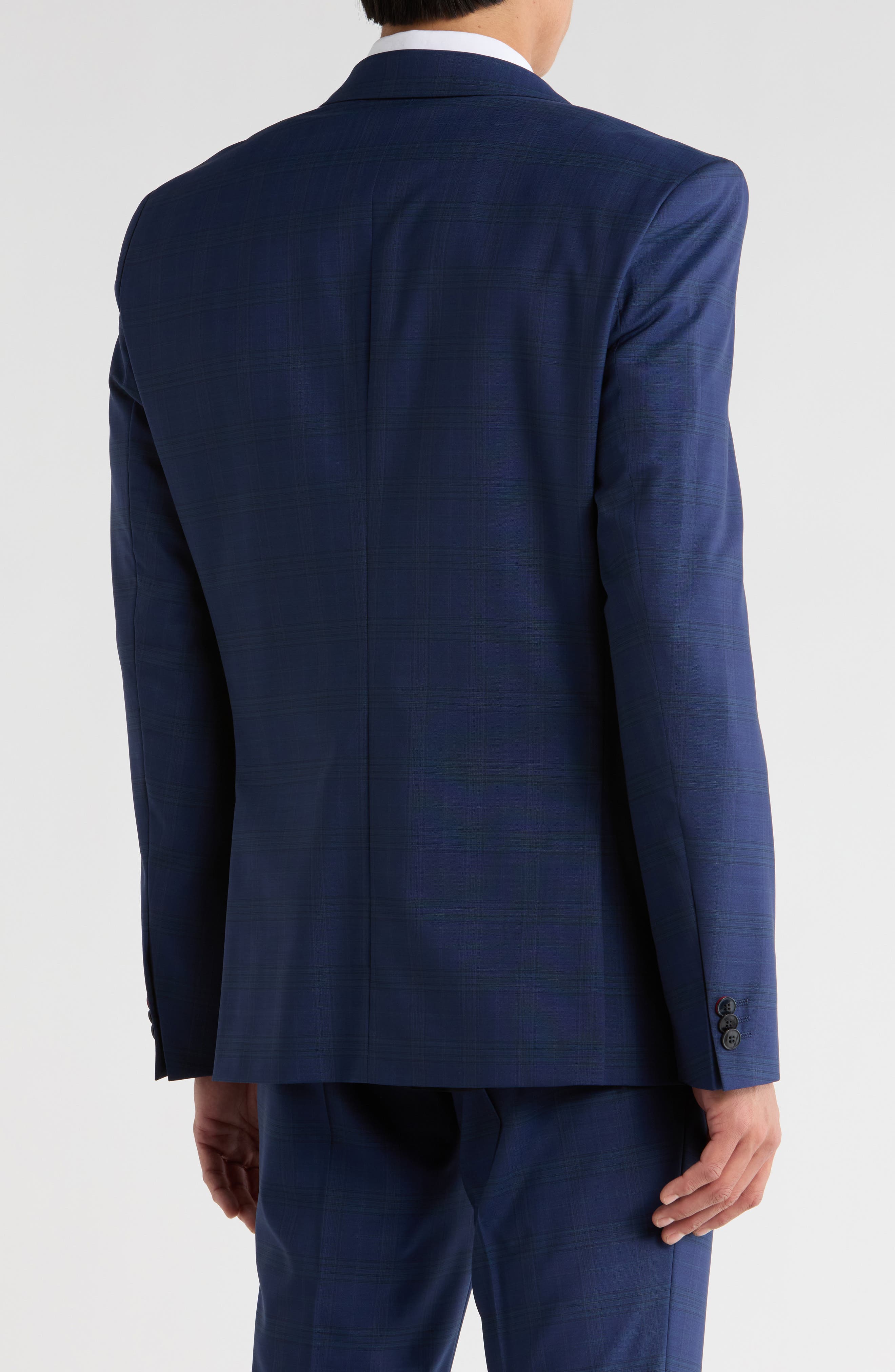HUGO Arti Plaid Wool Sport Coat | Nordstromrack