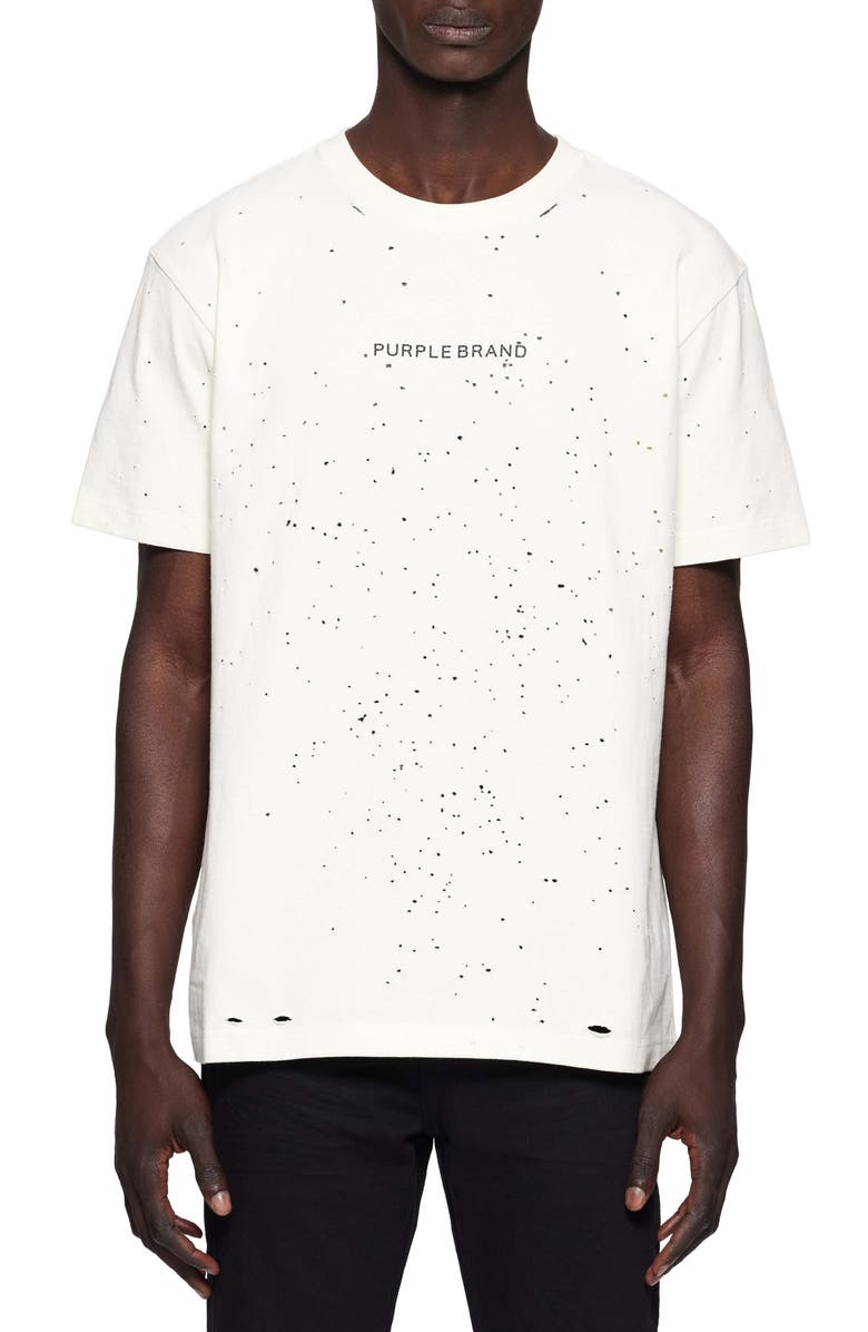 PURPLE BRAND Flecked Cotton Graphic T-Shirt | Nordstromrack