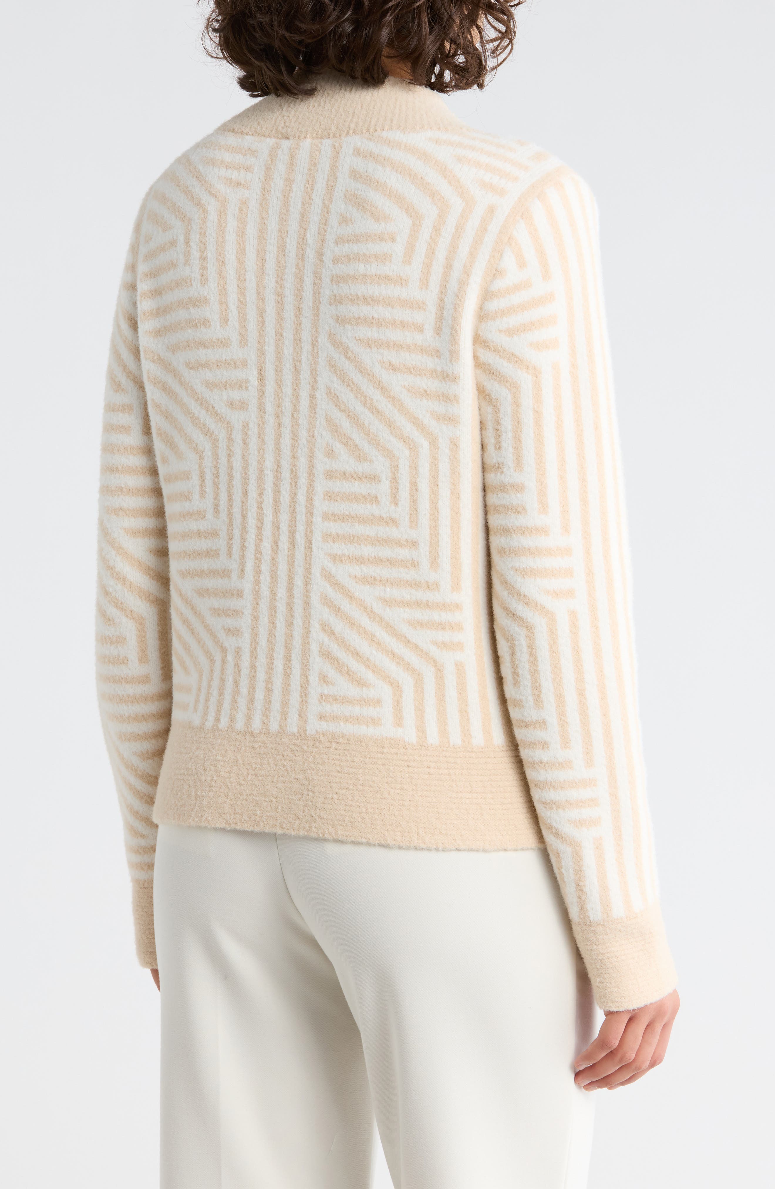 CYRUS Geometric Button Front Crop Cardigan | Nordstromrack