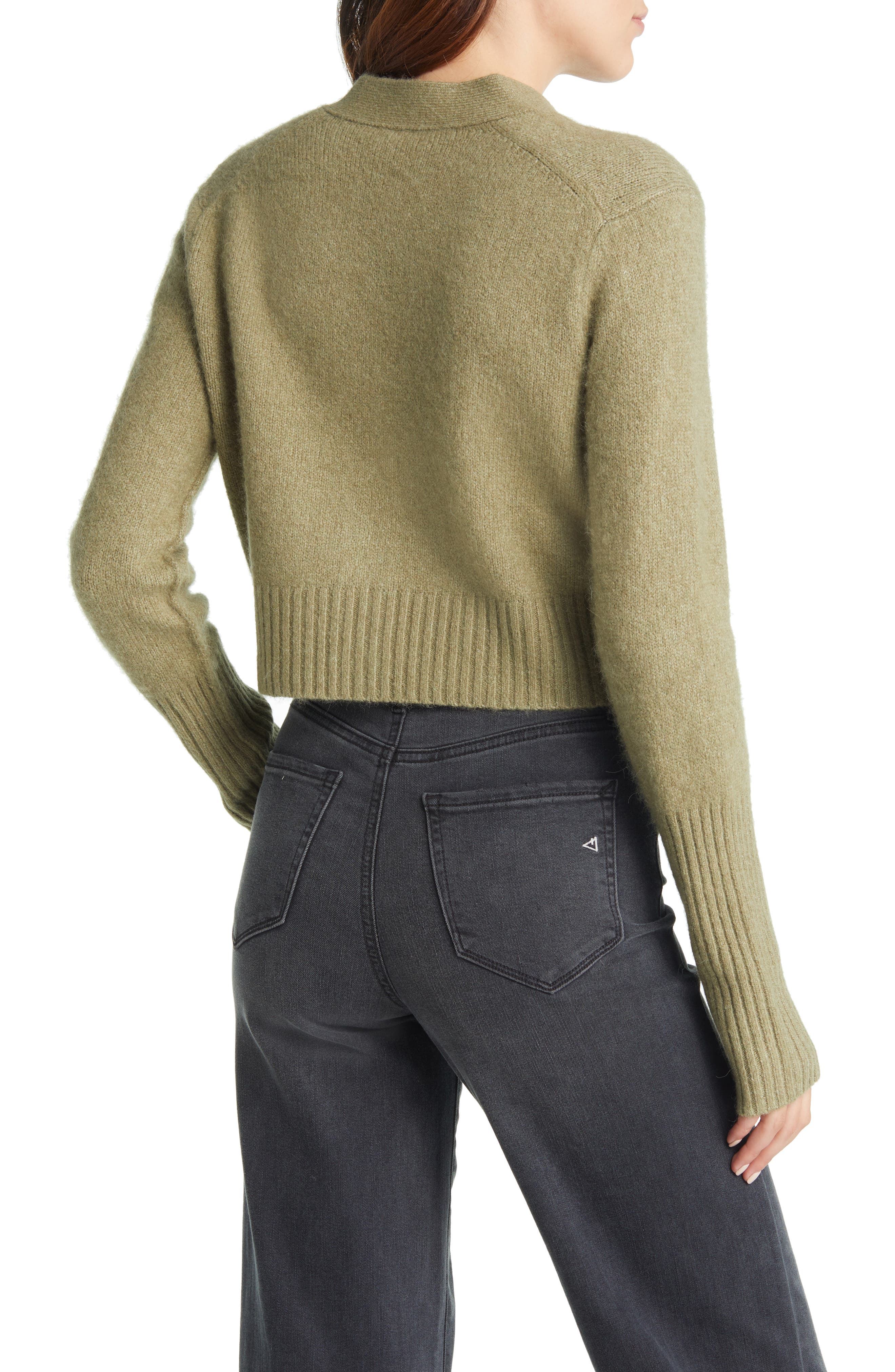 AllSaints Wick Crop Cardigan | Nordstromrack