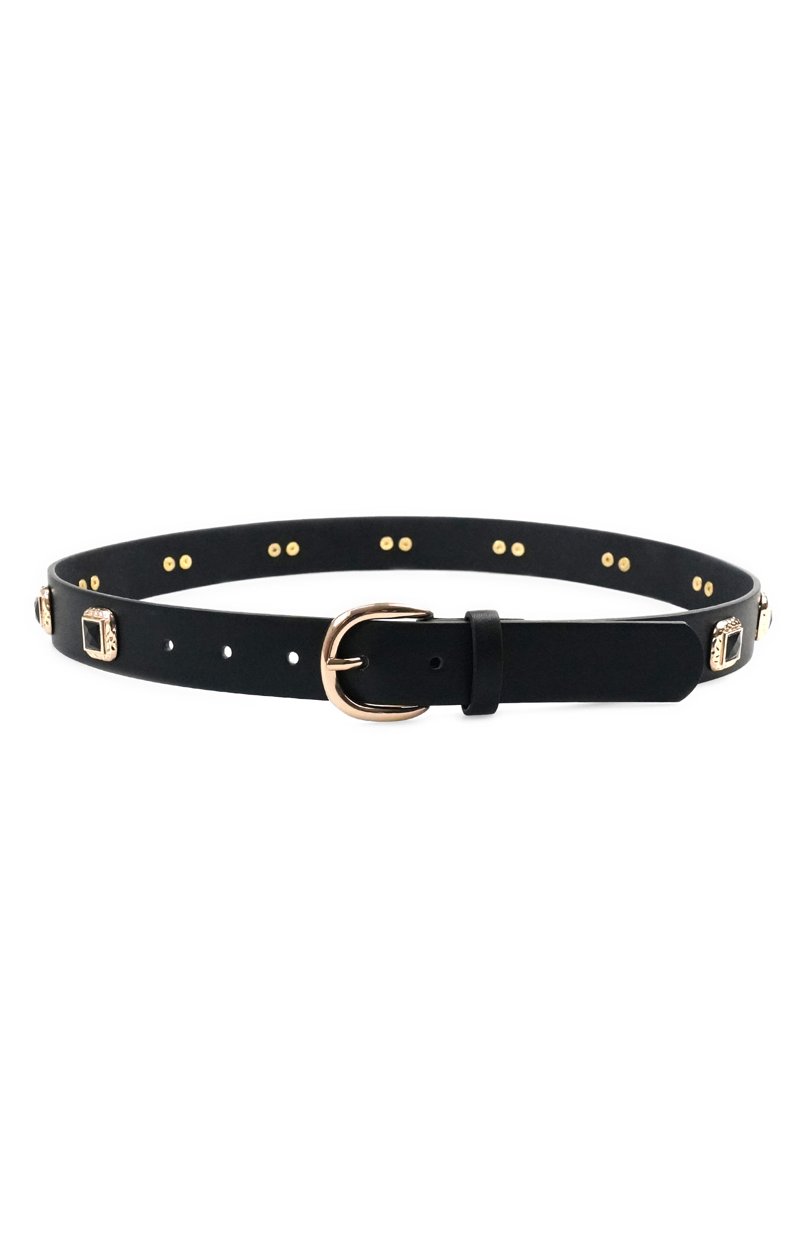 Petit Moments Jeweled Leather Belt | Nordstrom