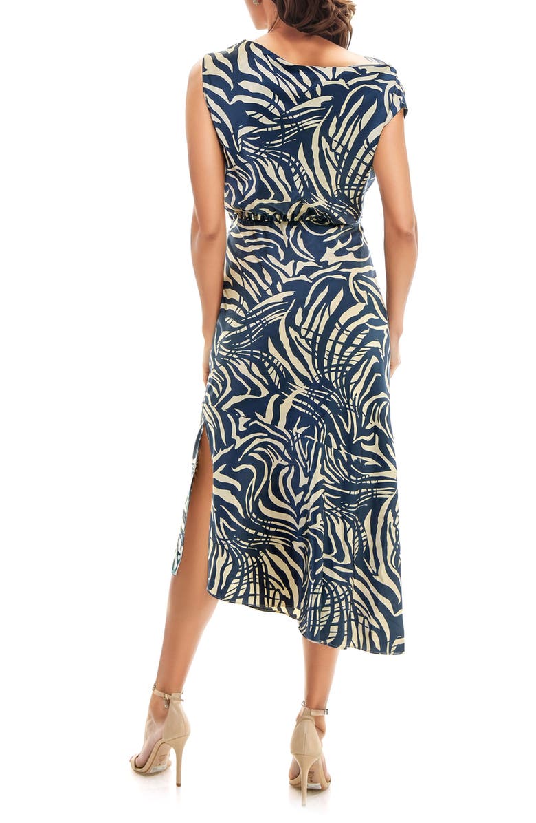 Socialite Animal Stripe Asymmetric Hem Dress | Nordstromrack