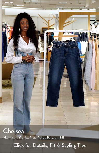 Levi's Wedgie High Waist Crop Straight Leg Jeans | Nordstrom
