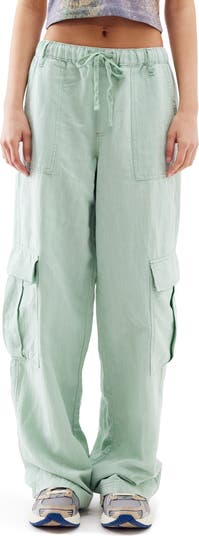 BDG Urban Outfitters Luca Cotton & Linen Cargo Pants | Nordstrom