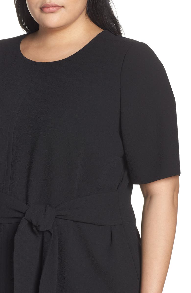 Vince Camuto Belt Parisian Crepe Dress | Nordstrom