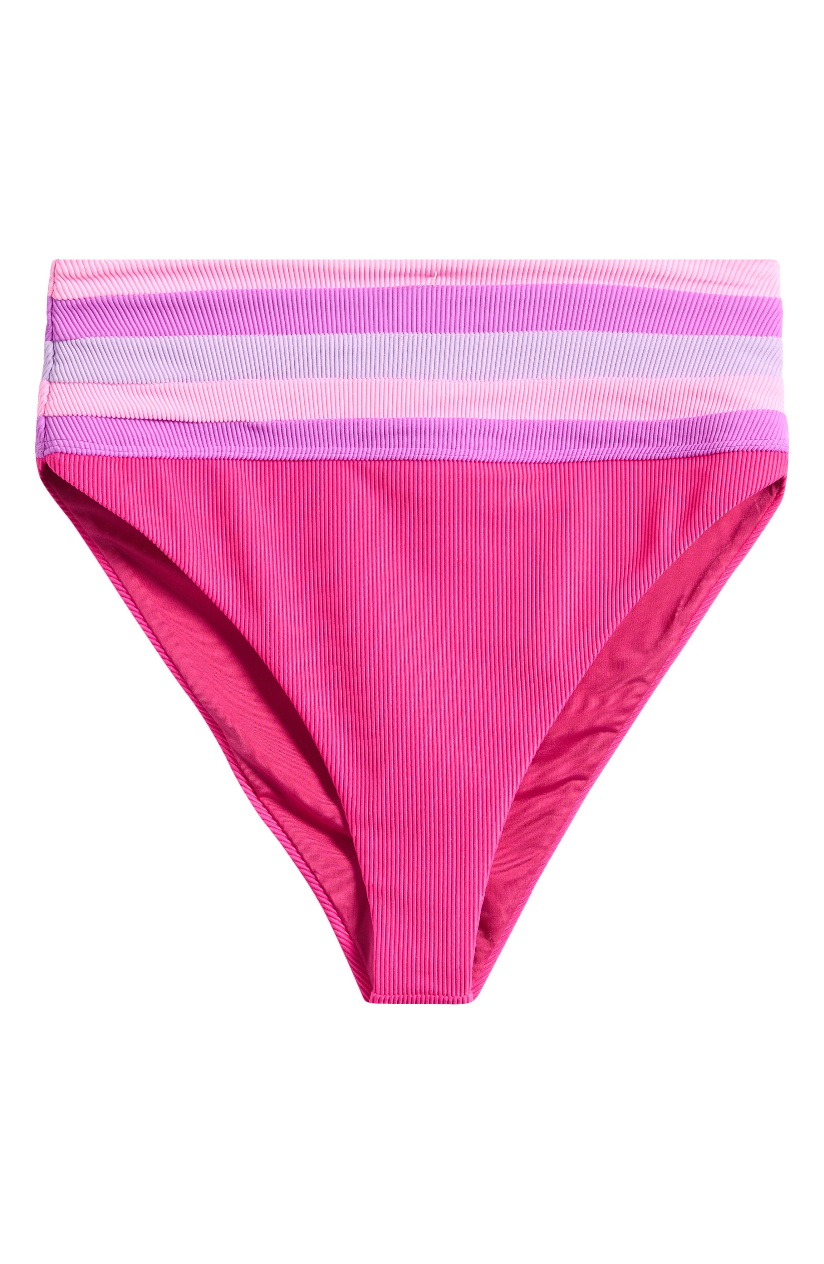Beach Riot Millie Colorblock High Waist Bikini Bottoms | Nordstromrack
