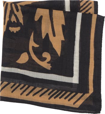 Billy Reid Tile Print Wool & Silk Blend Pocket Square | Nordstromrack
