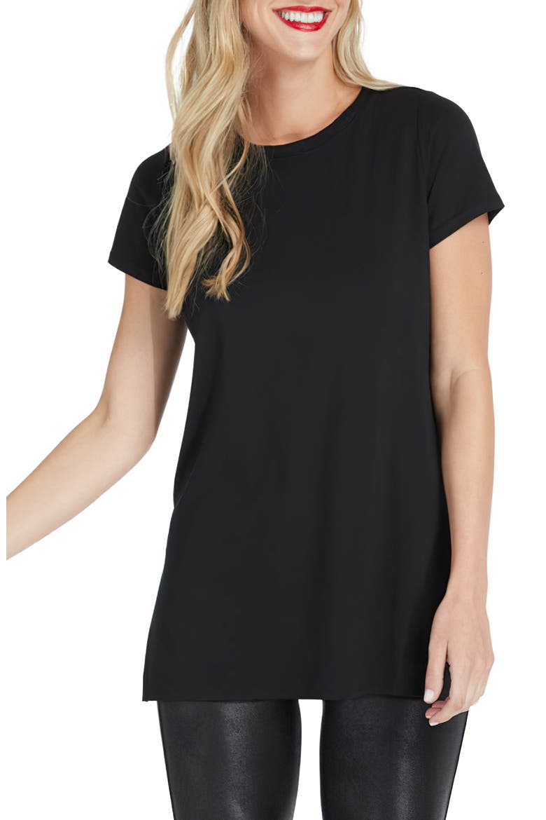 SPANX® Crewneck Short Sleeve Split Hem T-Shirt (Women) | Nordstromrack