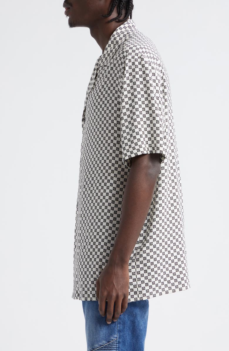 Balmain Mini Monogram Button-Up Shirt | Nordstromrack
