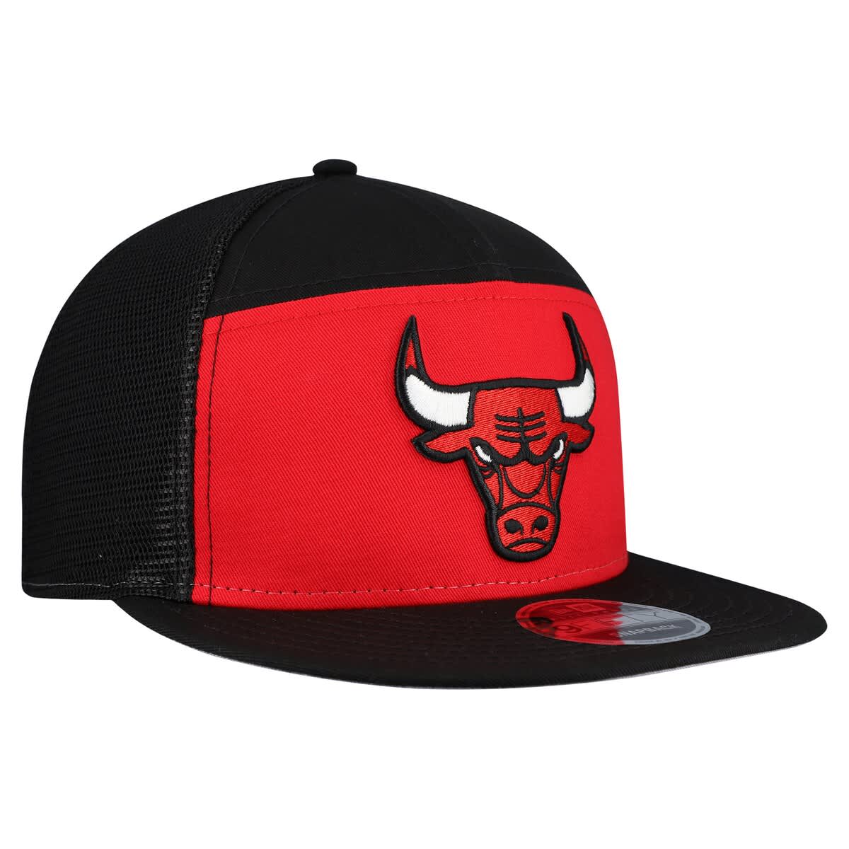 New Era Men's New Era Red/Black Chicago Bulls Outdoor Split Panel ...