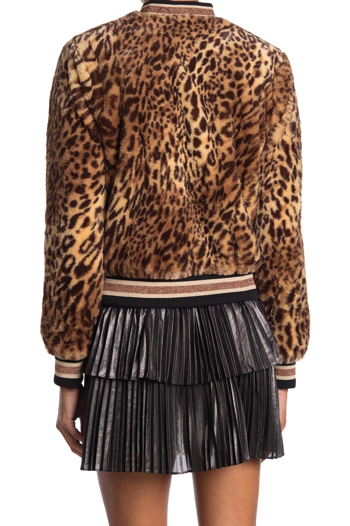 Bailey 44 Eliza Leopard Print Faux Fur Bomber Jacket | Nordstromrack