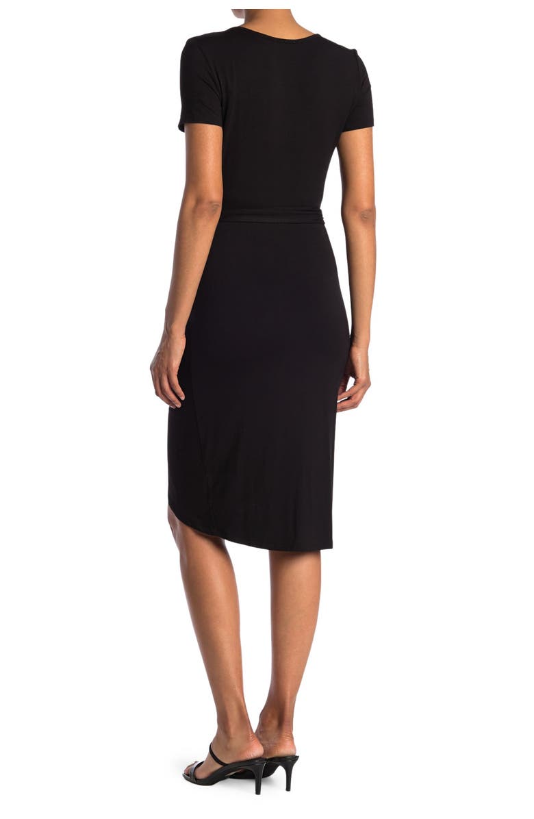 Calvin Klein Scoop Neck Faux Wrap Dress | Nordstromrack