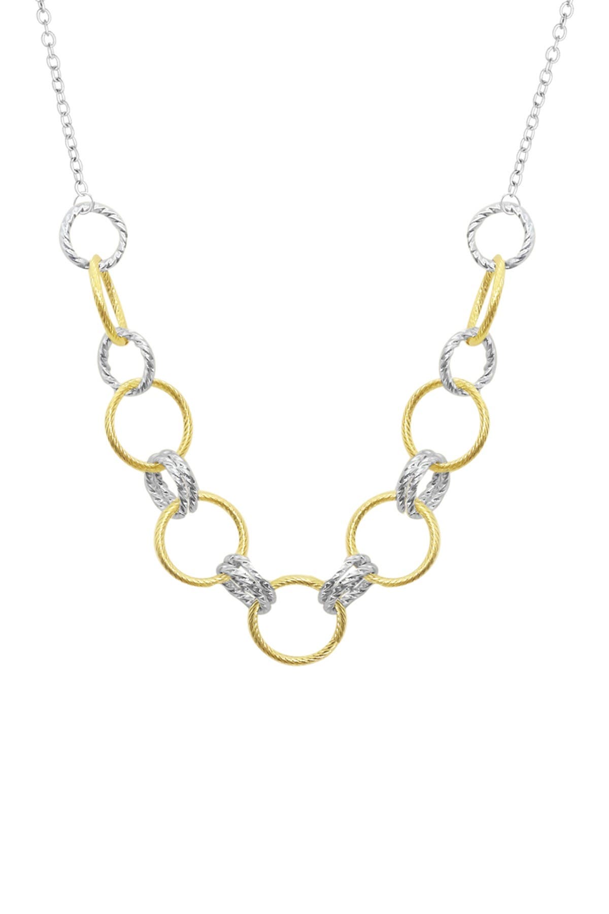 SAVVY CIE JEWELS Sterling Silver & 14K Yellow Gold Plated Multi Circle ...