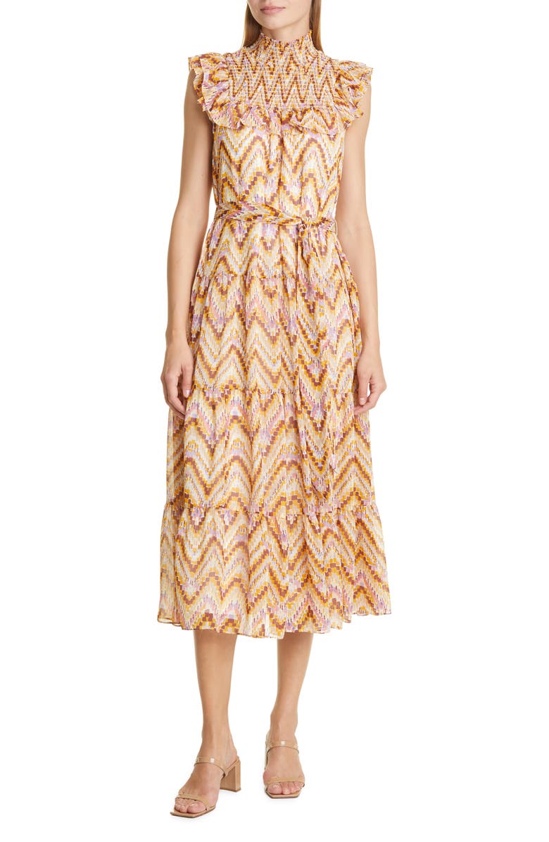 LIKELY Levine Smocked Ruffle Dress | Nordstromrack