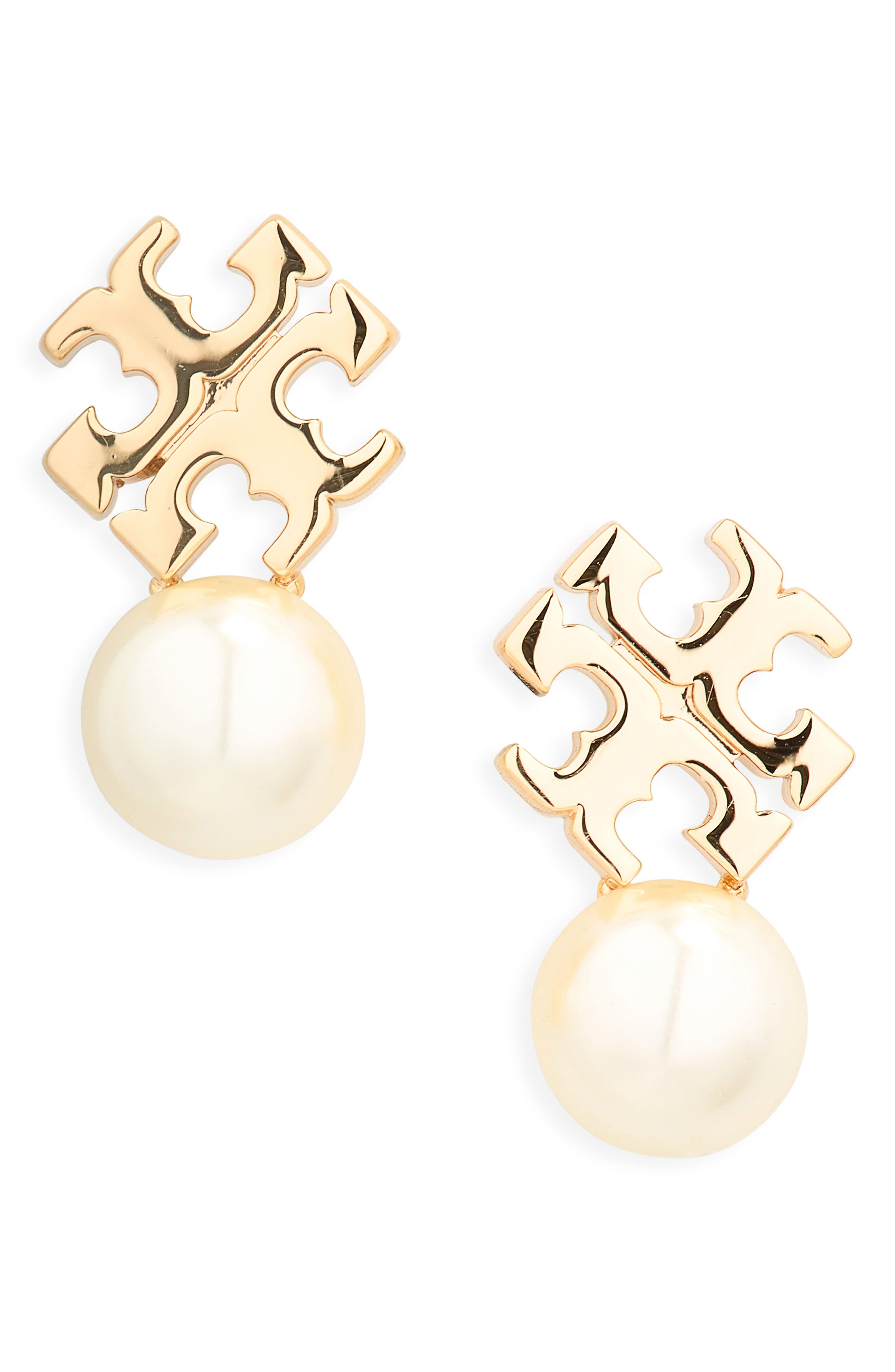 Moondance Faux Pearl & Icon Stud Earrings (Women) | Nordstrom