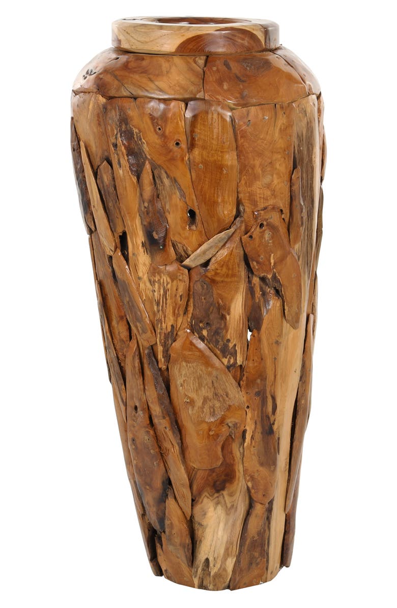 GINGER BIRCH STUDIO Teak Wood Vase | Nordstromrack