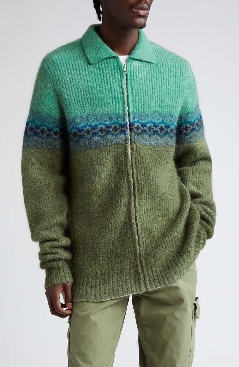 RANRA Vima Mohair Blend Full Zip Cardigan | Nordstromrack