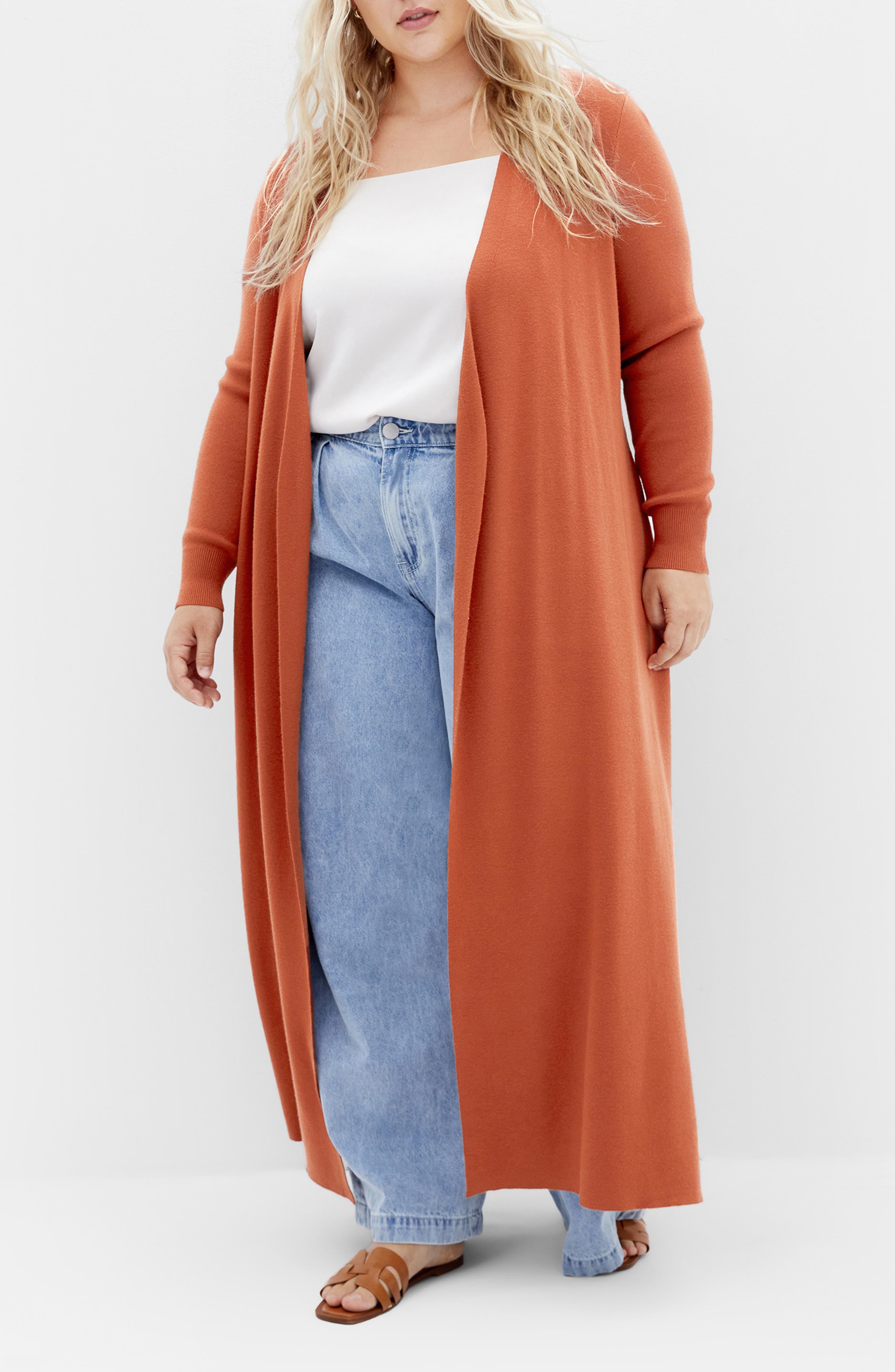 City Chic Goldie Tie Waist Cardigan | Nordstrom