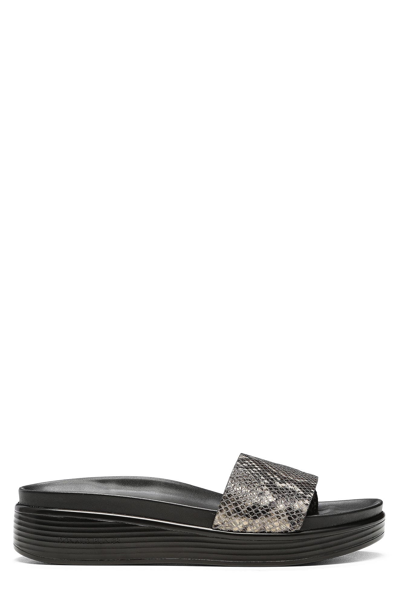 Donald Pliner Snake Embossed Leather Slide Sandal (Women) | Nordstromrack