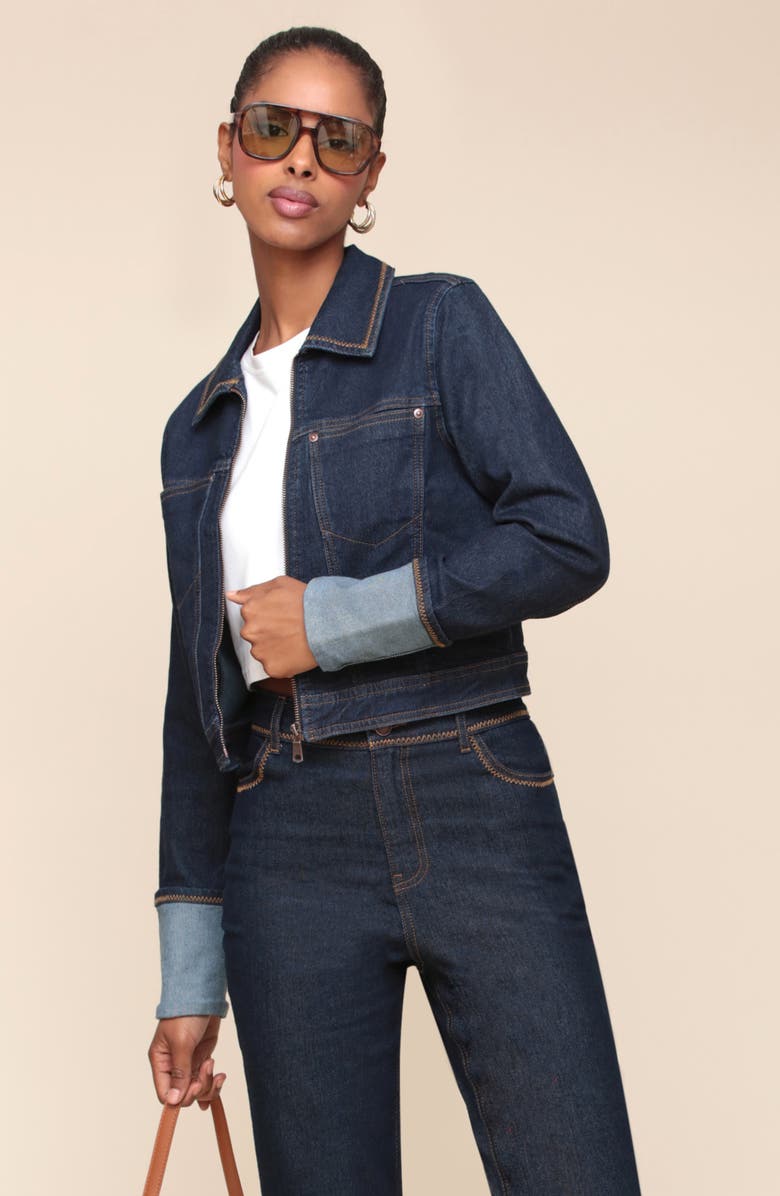 Avec Les Filles Cuffed Denim Jacket | Nordstromrack