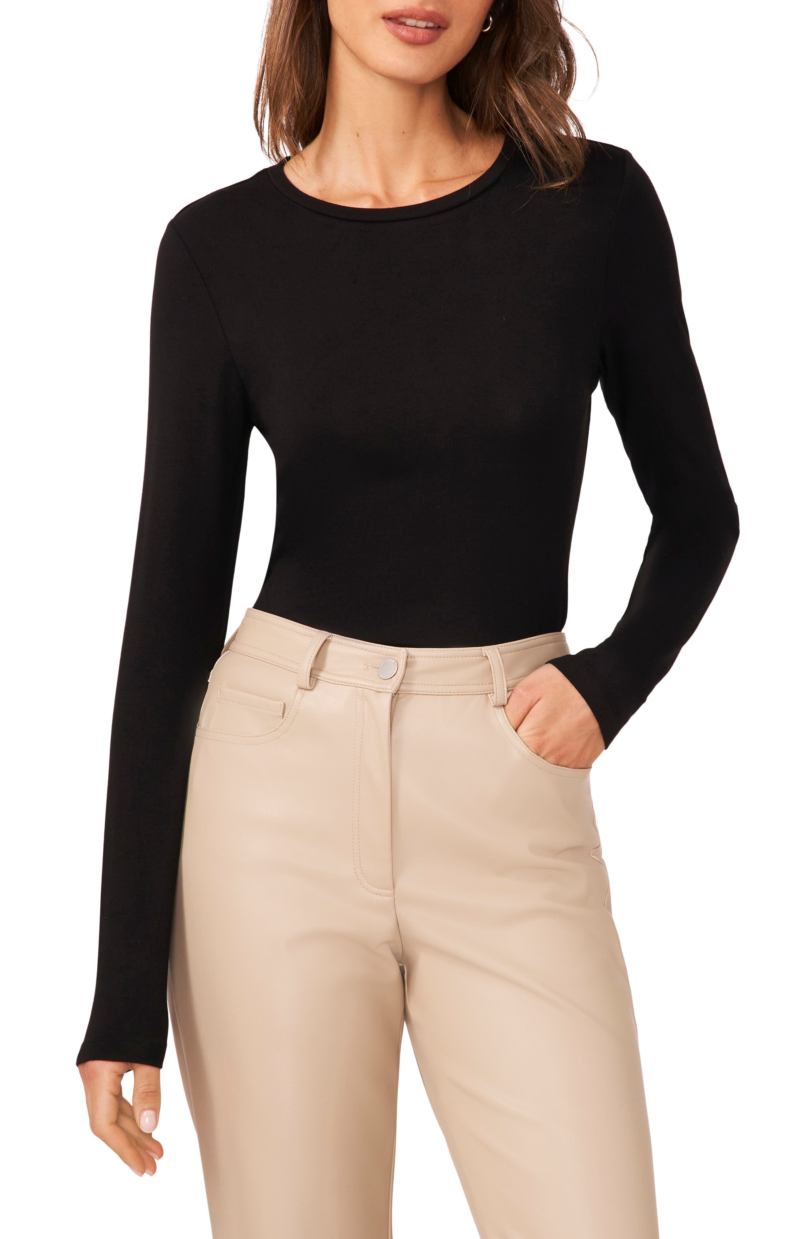 Halogen® Crewneck Long Sleeve T-Shirt | Nordstrom