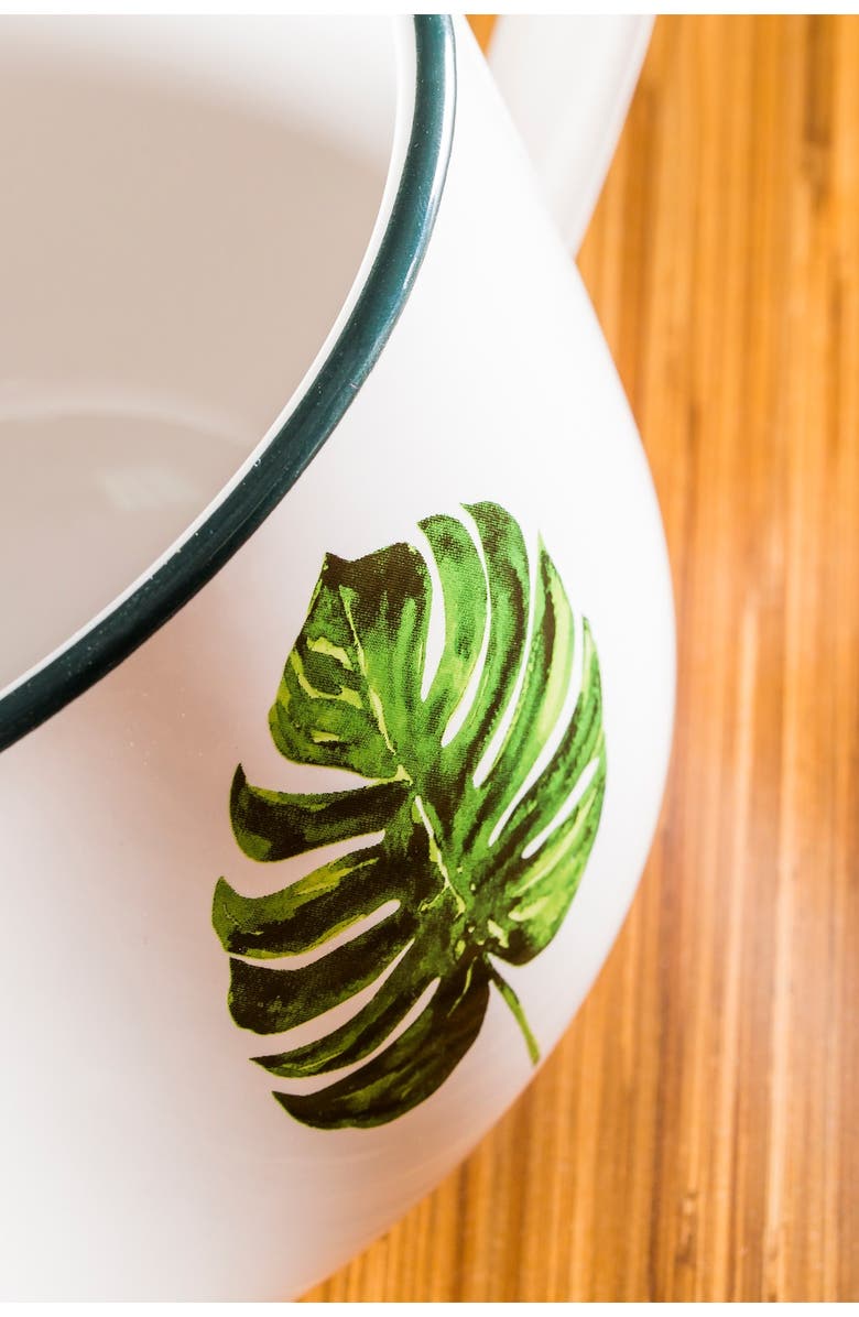 Evergreen Enterprises Palm Fern Detail Handled Stoneware Bowl ...