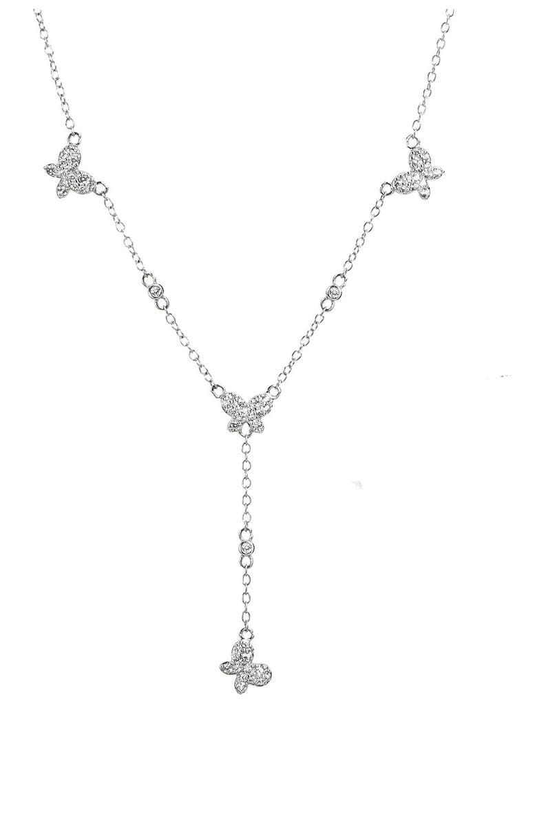SAVVY CIE JEWELS Sterling Silver Butterfly Y Necklace | Nordstromrack