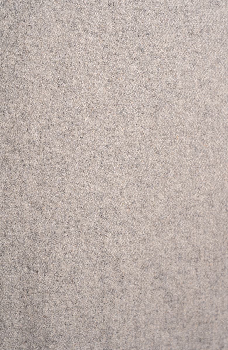 JLUXLABEL Francoise Wool Blend Belted Coat with Faux Fur Trim ...